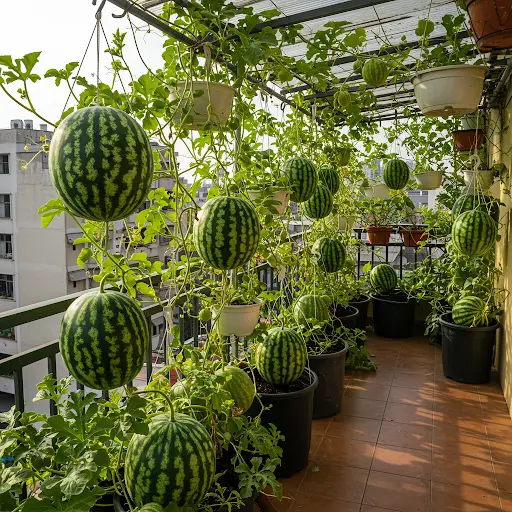 Growing Watermelon at Home — Using Hanging Hammocks for Sweet, Space-Saving Fruit - Home Garden Tips