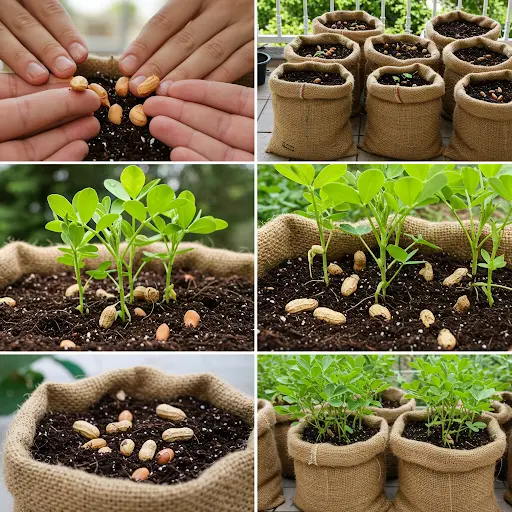 Brilliant Idea | How to Grow Peanuts at Home | Extremely Easy for Beginners - Home Garden Tips