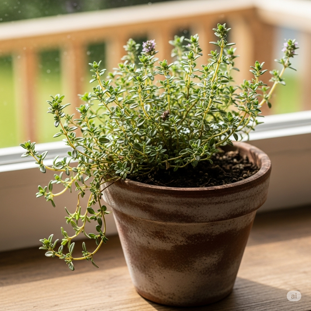 Container Thyme: Perfect for Patios and Windowsills - Home Garden Tips