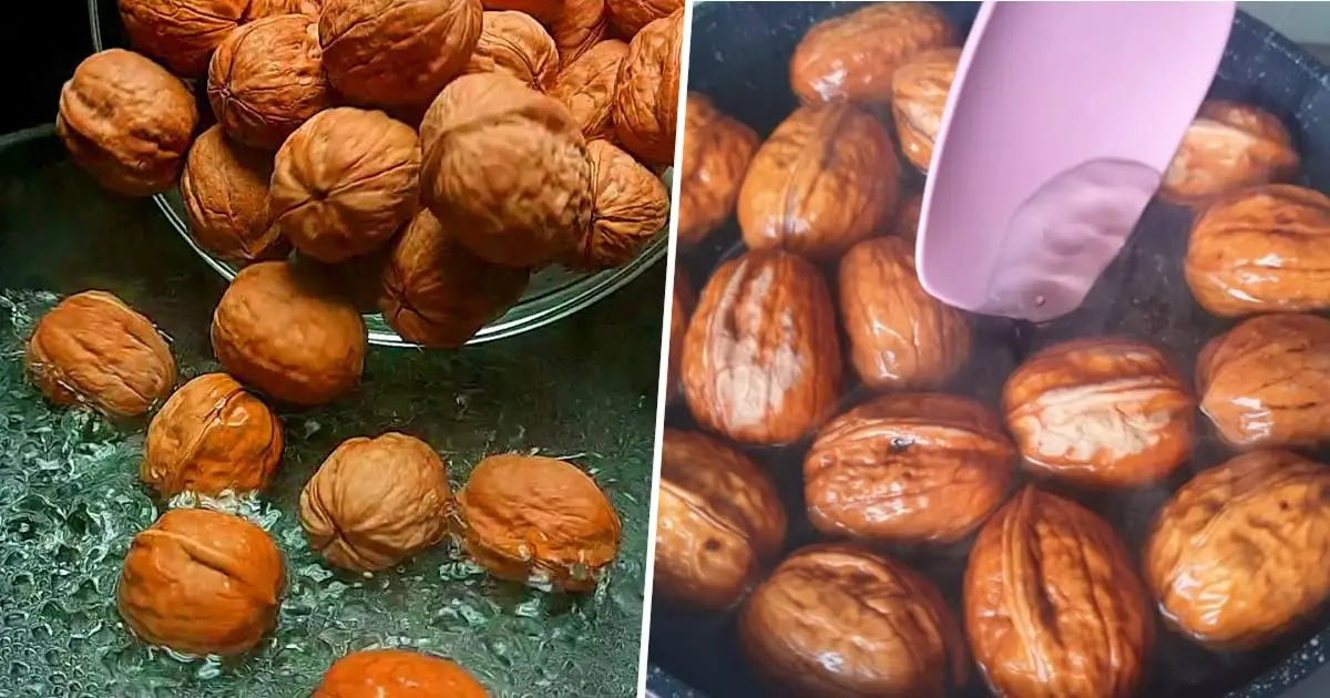Here's why you should soak walnuts in boiling water before eating them ...