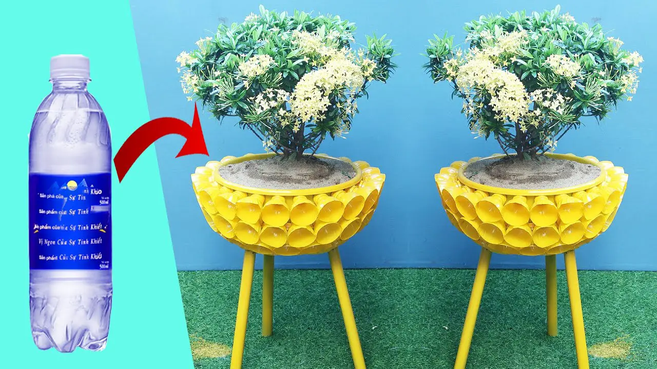 Creative Flower Pot Ideas Using Plastic Bottles - Home Garden Tips