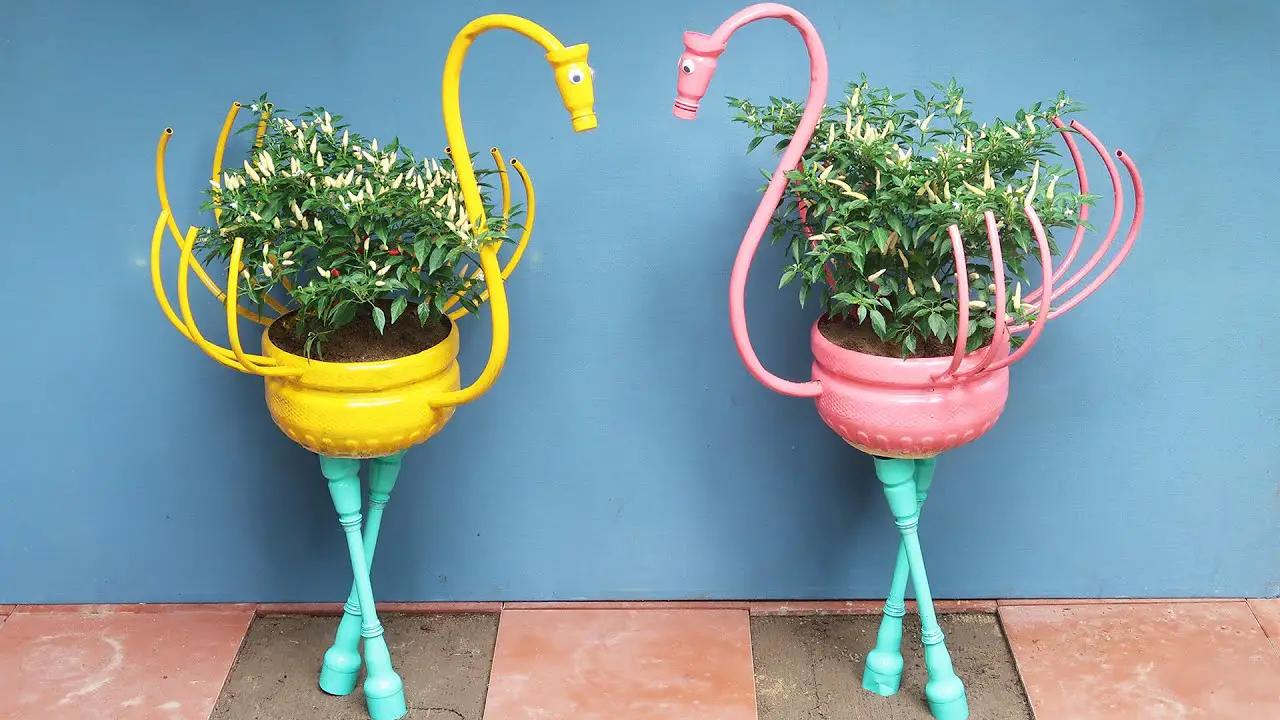 Reuse plastic bottles and plastic pots to make beautiful planters for ...