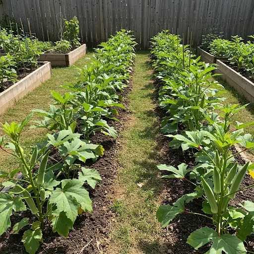 Revealing the secret to grow okra at home for many fruits - Home Garden ...