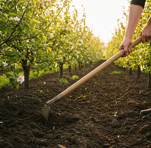 Why and when is it important to hoe the soil around fruit trees - Home ...