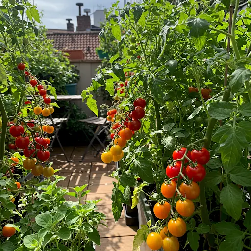 Growing jade string tomatoes on the terrace, easy and high yield - Home ...