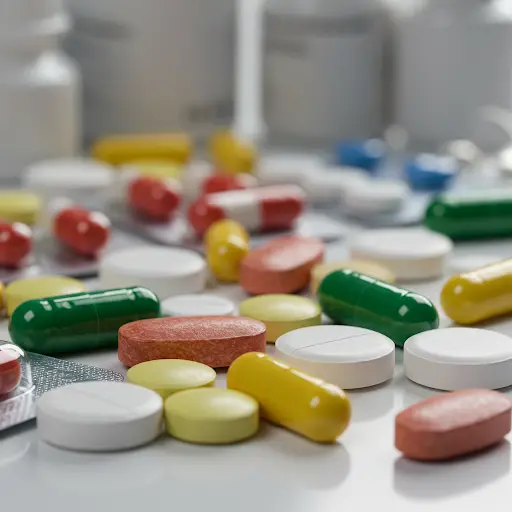 2 tablets in July, bury in each flower pot and it will turn green again ...