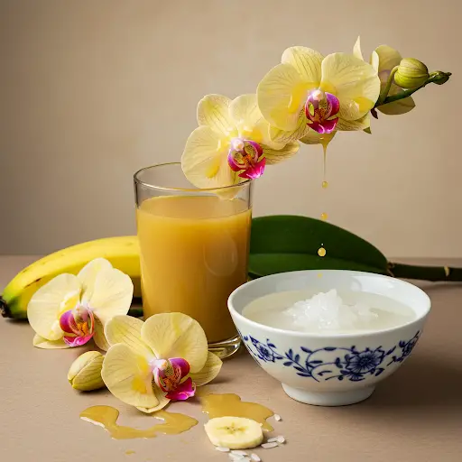 With just 1 small cup, withered orchid branches continue to bloom all ...