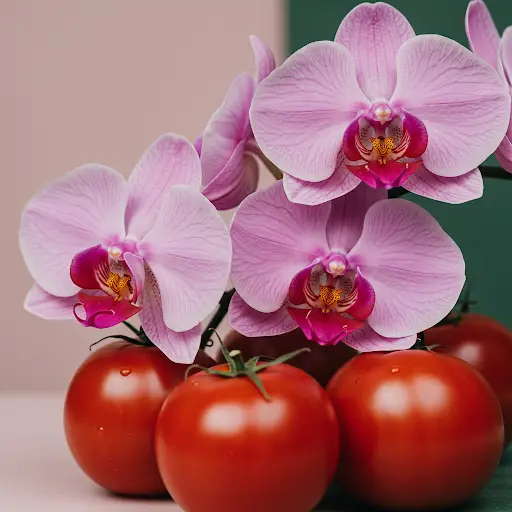 Insert an orchid branch into this, small orchids and roots will grow ...