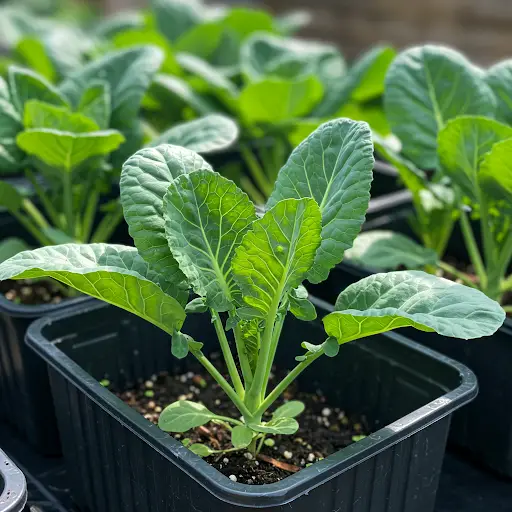 Why is growing collard greens in plastic containers so productive? No ...