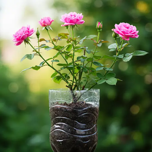 How to Grow Roses from Cuttings in plastic bottles for beginners - Home ...