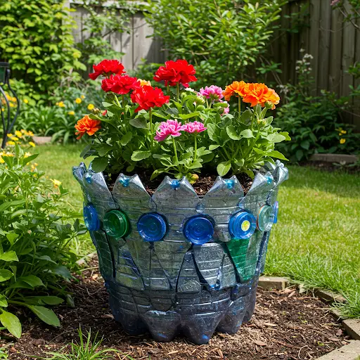 Amazing Flower Pot. Made From plastic bottles for your Garden - Home ...