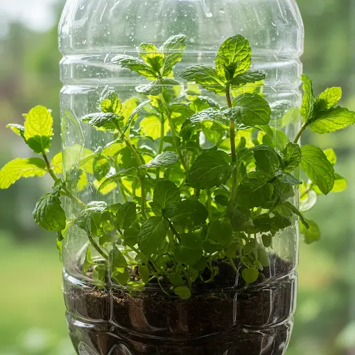 How to Grow Mint Super Easily in Plastic Bottles - Home Garden Tips