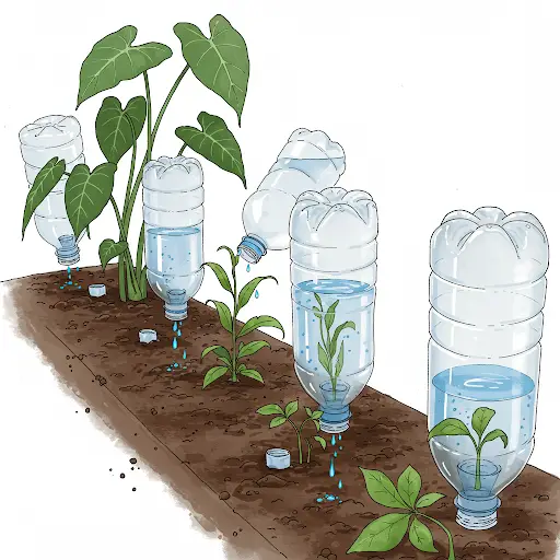 Plastic Bottle Drip Water Irrigation System Very Simple and Easy | DIY ...