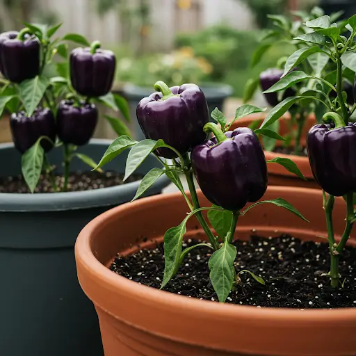 How to Grow Beautiful Purple Bell Peppers from Seed | Step-by-Step ...