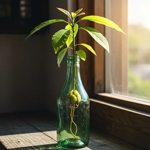 Only 1 bottle! Avocado cuttings suddenly grow roots very quickly ...