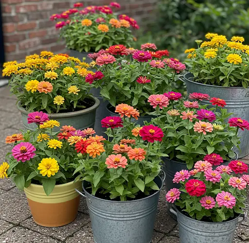 How to Grow Dwarf or Mini Zinnia in Pots from Seed - Home Garden Tips