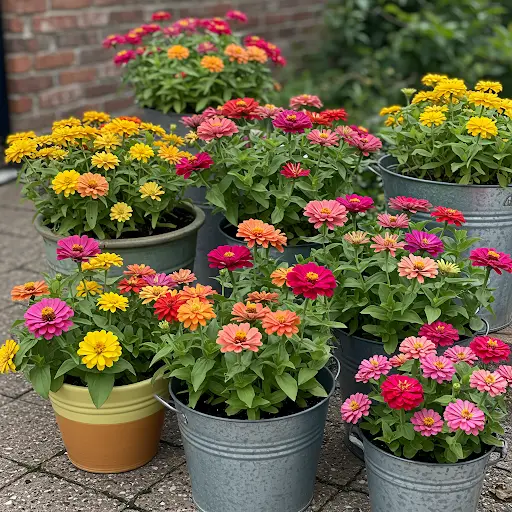 How to Grow Dwarf or Mini Zinnia in Pots from Seed - Home Garden Tips