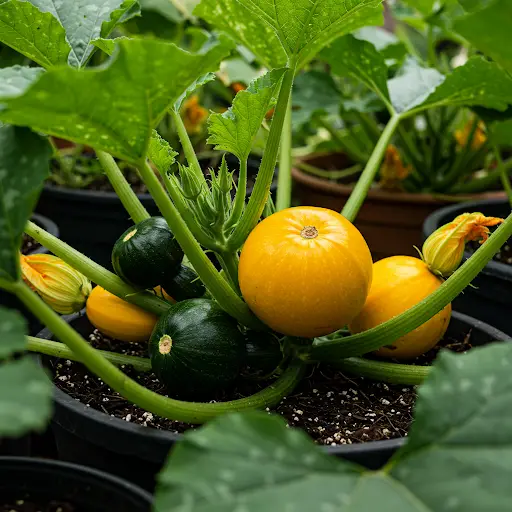 How to Grow Eightball Summer Squash from Seed in Containers: A Complete ...