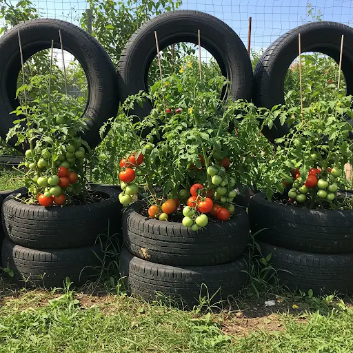 Take advantage of super good tomato growing tires - Home Garden Tips