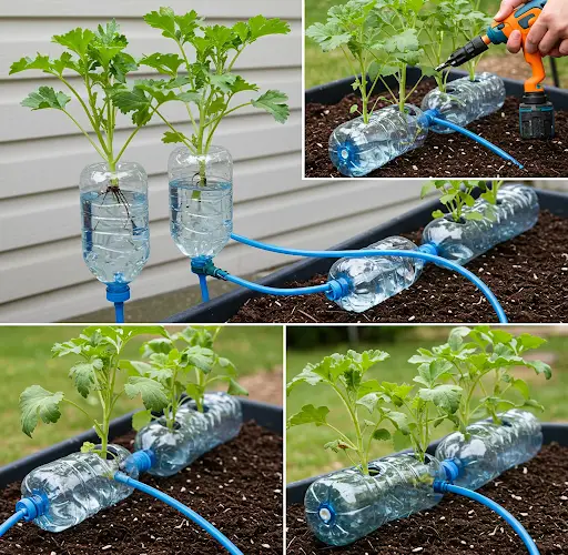 How to make homemade DRIP IRRIGATION with simple and cheap plastic ...