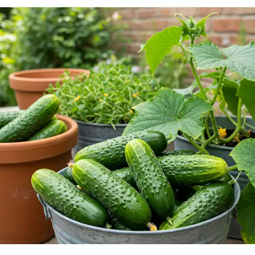 How to Grow Pickling Cucumbers from Seed in Pots – Easy Container ...