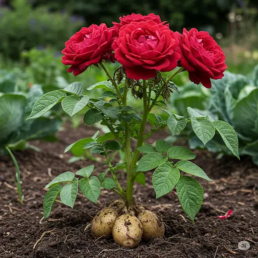 Potatoes Make Rose Rooting Fast and Easy - Home Garden Tips