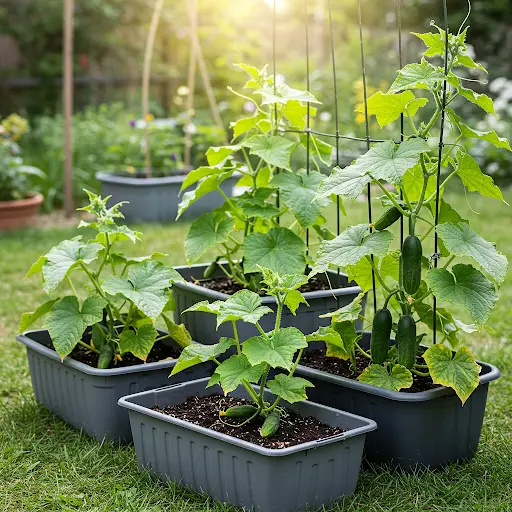 Growing Cucumbers in Plastic Containers: A Simple Method for Home ...