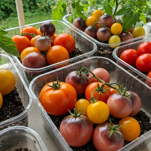 Growing Rainbow Tomatoes in Plastic Containers: Surprisingly Succulent ...