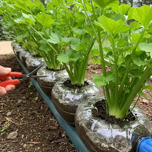How to Build a Self-Watering Celery Garden Using Plastic Bottles - Home ...