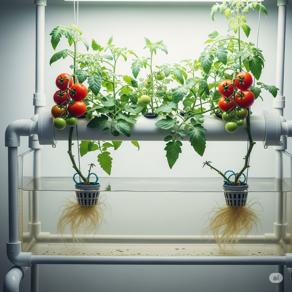 Grow Tomatoes In Water Without Sunlight Using This Home Hydroponic