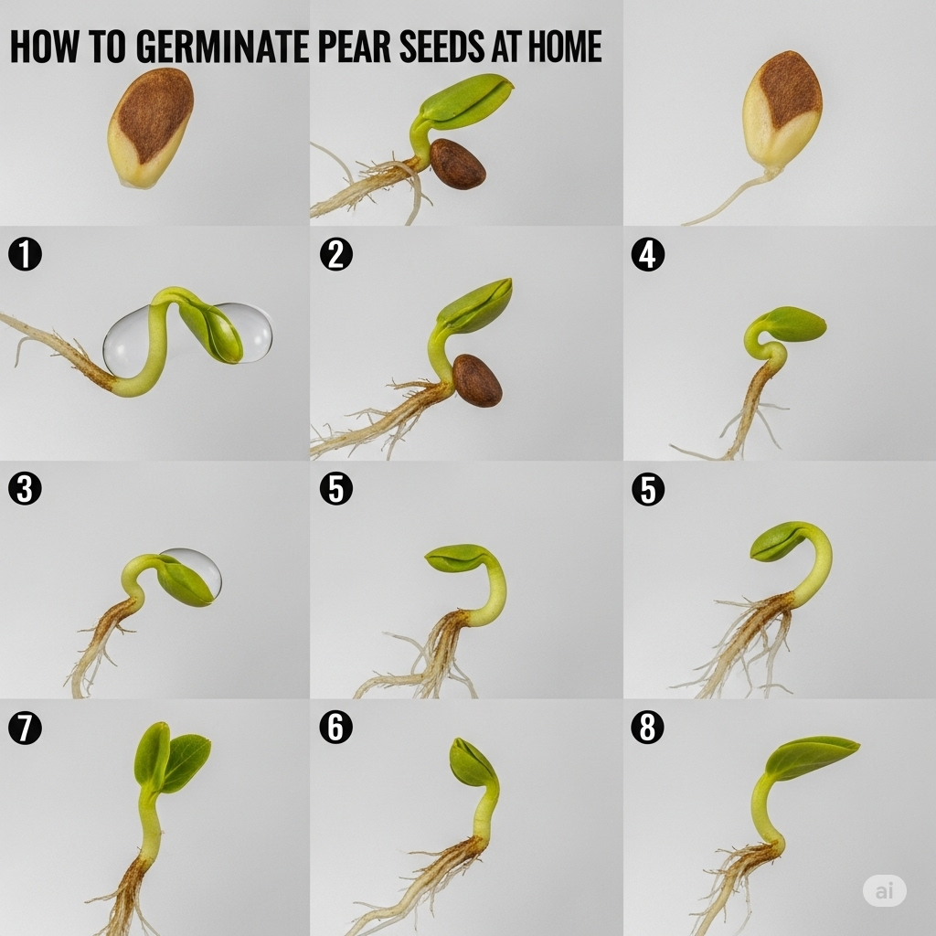 How to Germinate Pear Seeds at Home and Successfully Grow Your Own Pear Tree - Home Garden Tips