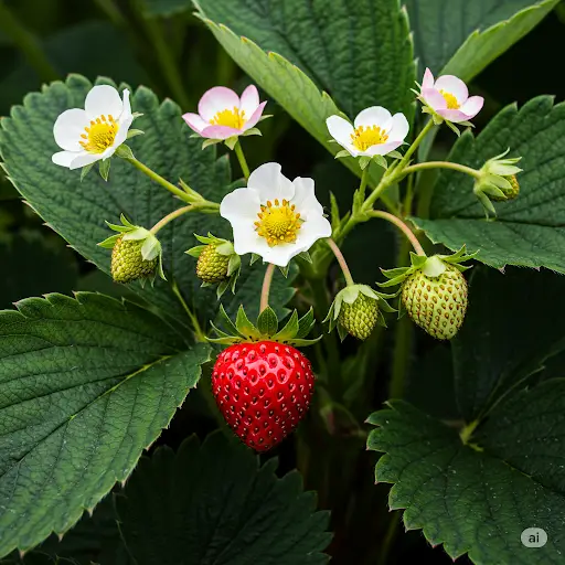 Strawberry Fertilization Technique That Encourages Even Young Seedlings ...