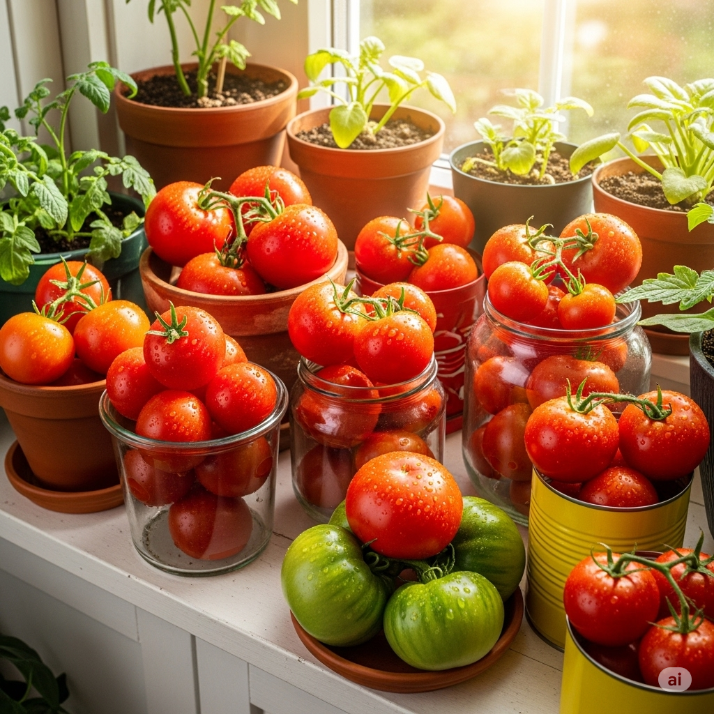 How to grow tomatoes in containers on your sunny windowsill - Home ...