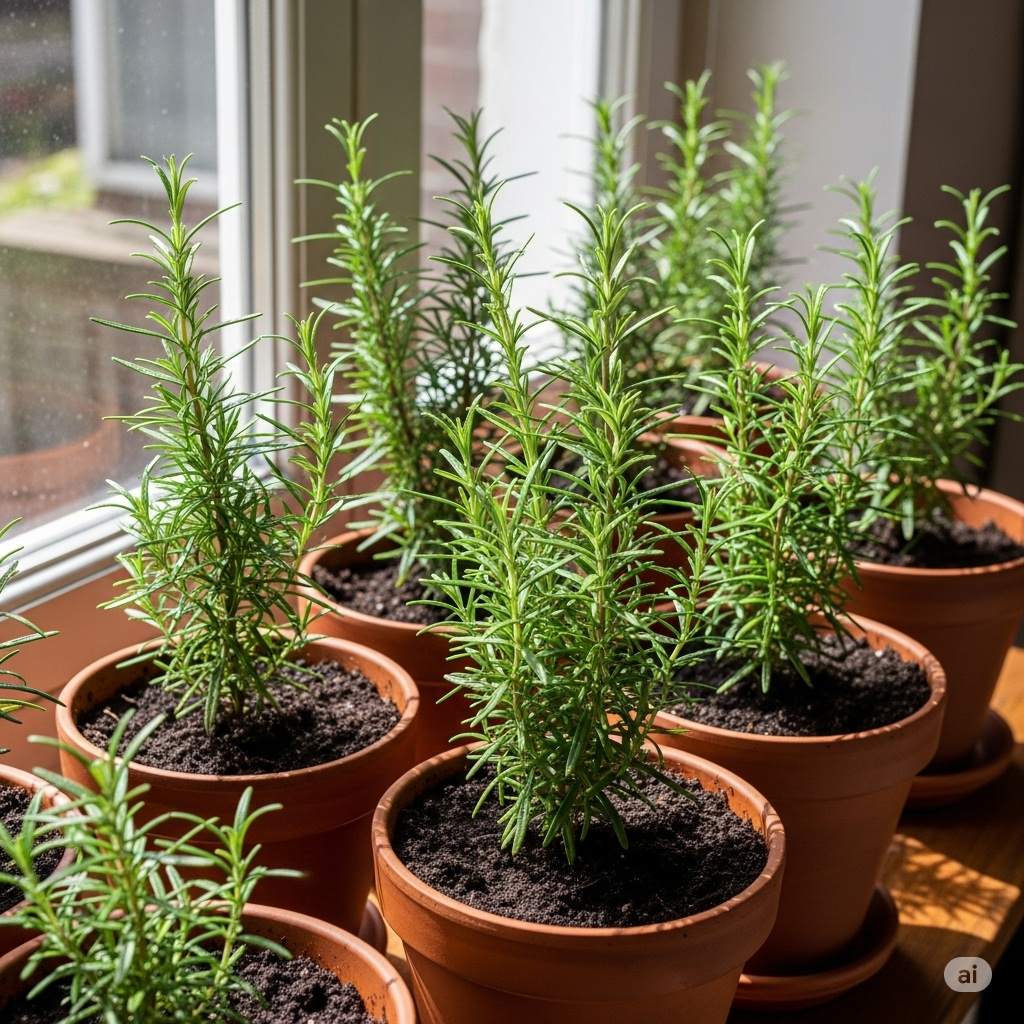 How to harvest rosemary in containers on your sunny windowsill - Home ...