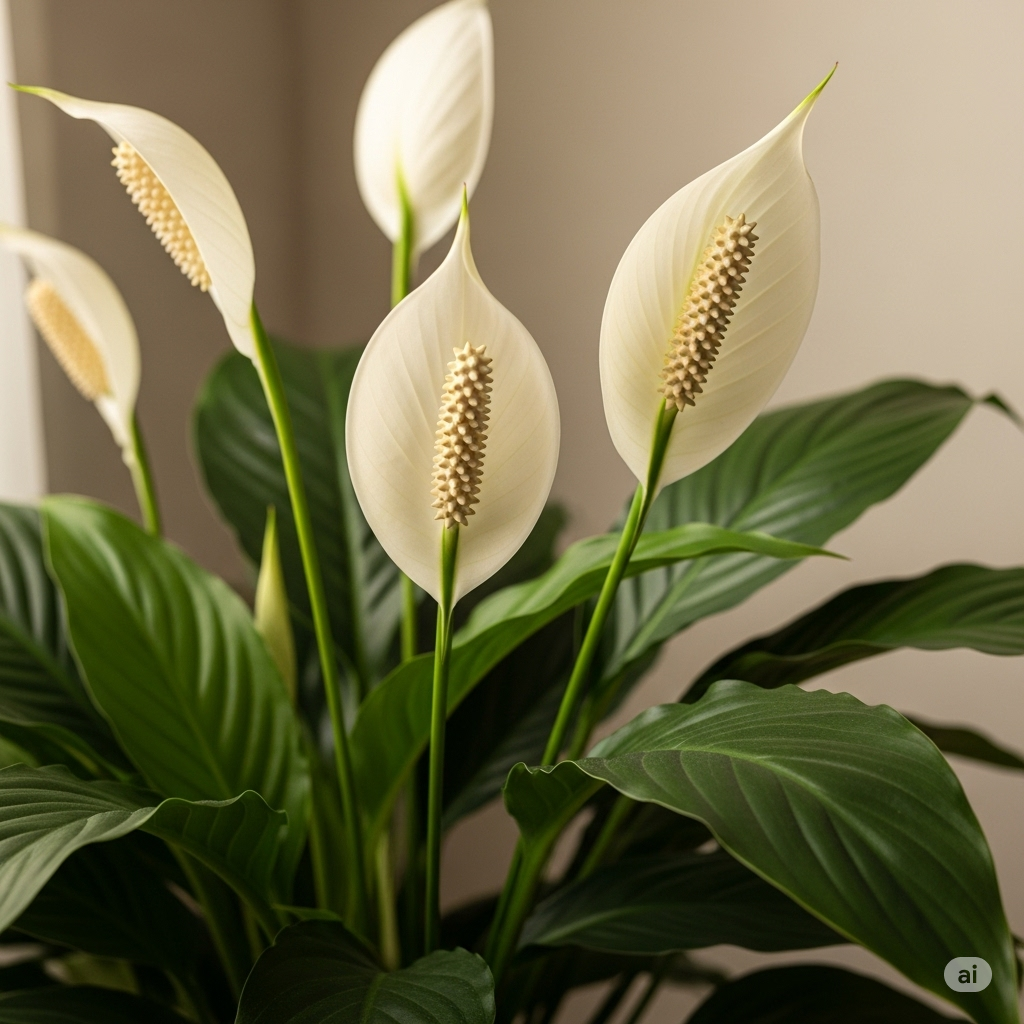 Just Sprinkle Once! Each Peace Lily Node Bloomed Many Times More Than ...