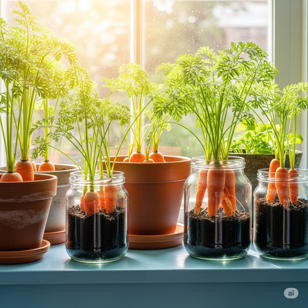 How to germinate carrots in containers on your sunny windowsill - Home ...