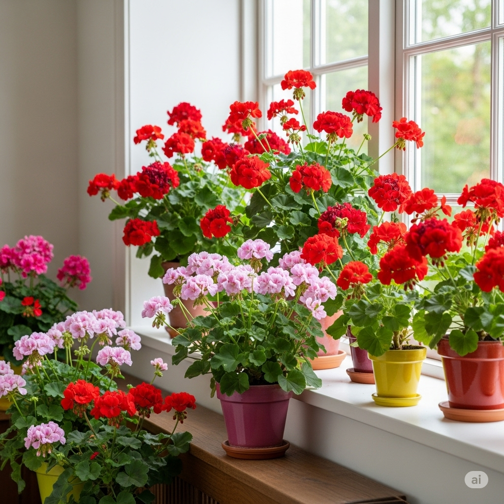 How to Overwinter Your Geraniums Indoors - Home Garden Tips