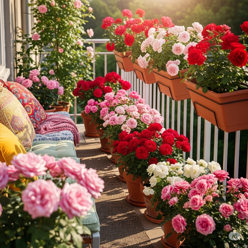 How to Grow Roses in Pots on Your Balcony - Home Garden Tips