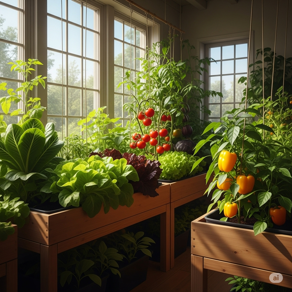 Green Indoors: Cultivating Fresh Veggies All Year Round - Home Garden Tips