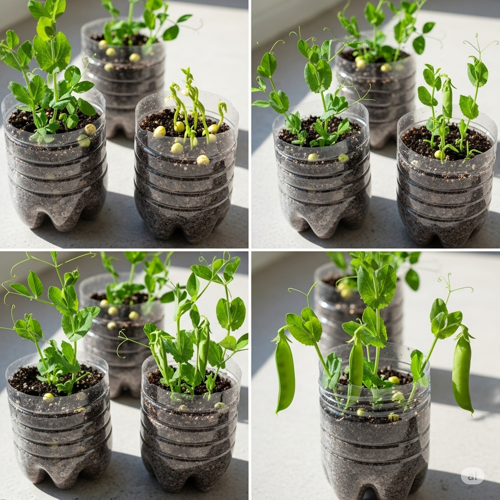 How to Plant and Grow Peas in Bottles: A Complete Guide from Sowing to ...