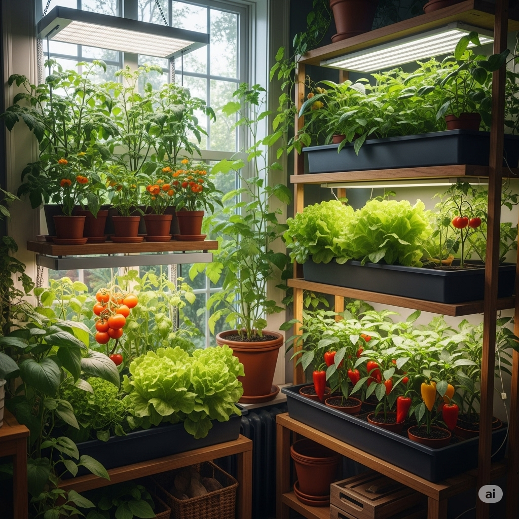 No Backyard, No Problem: Indoor Vegetable Garden Solutions - Home ...