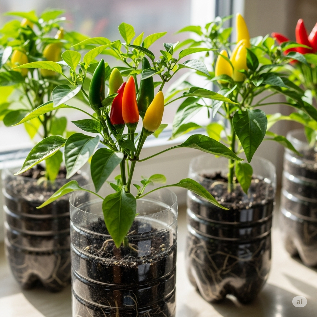 Step-by-Step Chili Planting in Bottles - Home Garden Tips