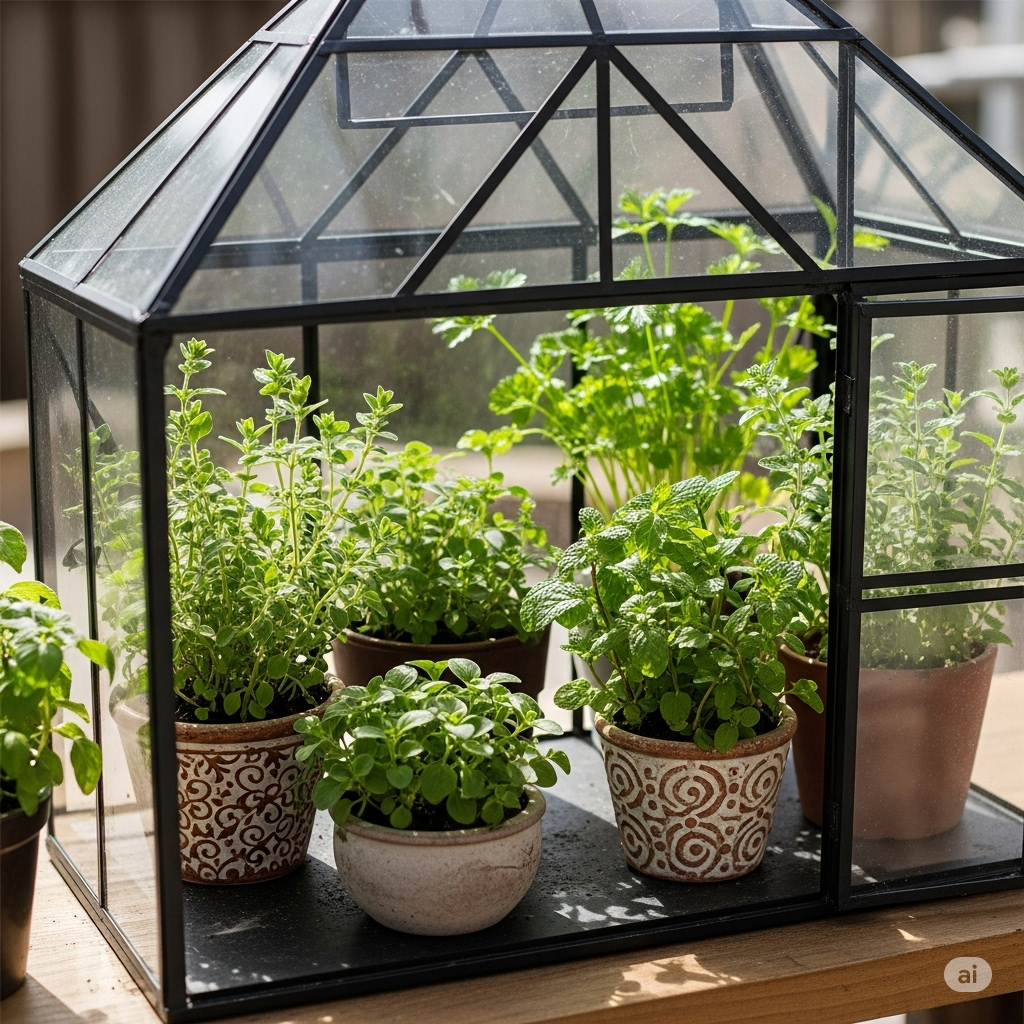 How to Build a Mini Greenhouse for Herbs - Home Garden Tips