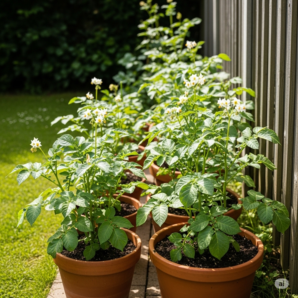 Container Potato Towers for a Big Backyard Yield - Home Garden Tips