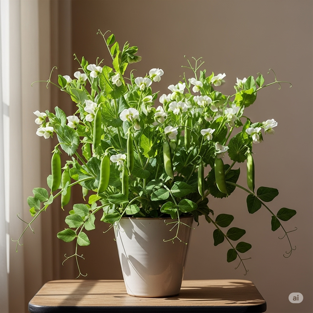 Vertical Peas in Pots: Small-Space Success - Home Garden Tips