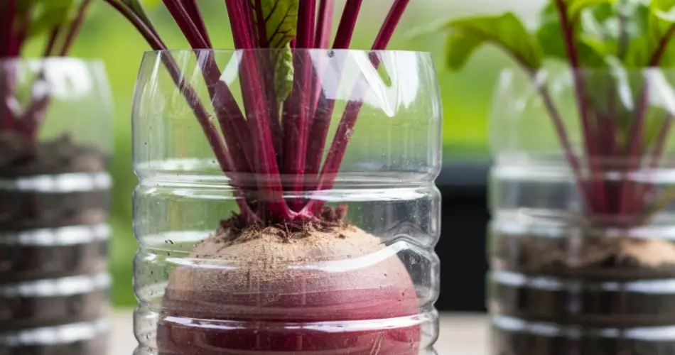 DIY Beetroot Garden Using Recycled Plastic Bottles - Home Garden Tips