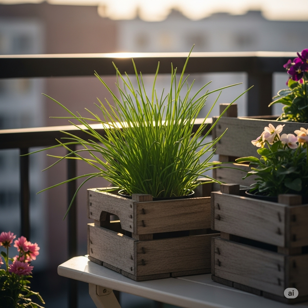 Chives in Wooden Boxes: How to Grow Them on Your Balcony - Home Garden Tips