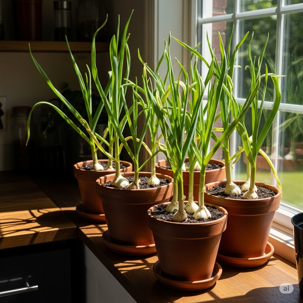Potted Garlic: A Guide to Growing Flavor in Tight Spaces - Home Garden Tips