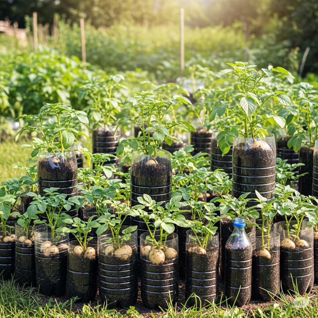 Bottle Gardening Hacks: Potatoes in Small Spaces - Home Garden Tips