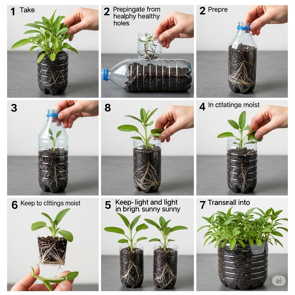 How to Propagate Sage with a DIY Bottle Propagation System - Home ...